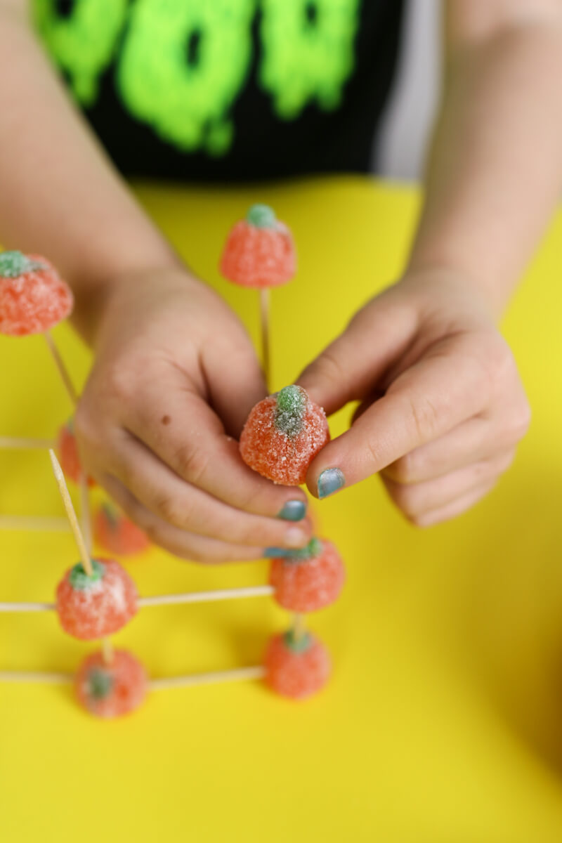 Building Structures With Candy Pumpkins Building Structures With Candy Pumpkins