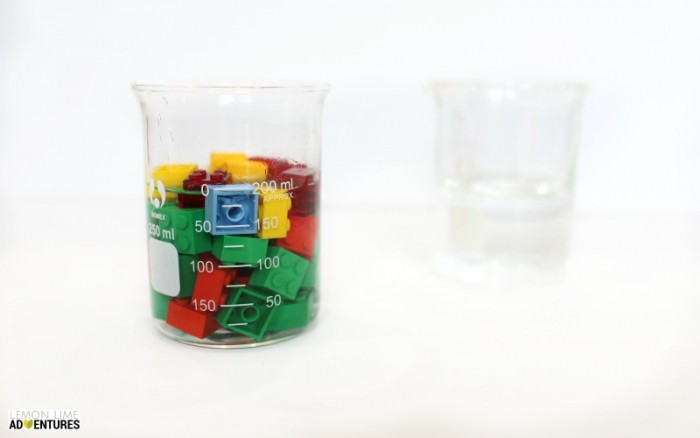 Lego Displacement Experiment for Kids