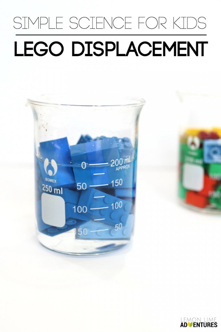 Lego Displacement Experiment for Kids