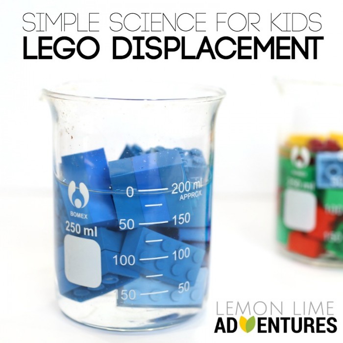 Lego Displacement Experiment for Kids
