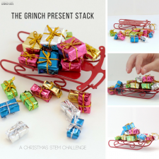 Christmas Present Stack Grinch STEM Activity